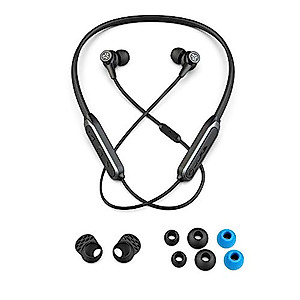 JLab Epic ANC Earbuds | Active Noise Canceling | Be Aware Audio | Bluetooth 5 | 25+ Hour Battery Life | IP54 Sweat Resistant | Universal Music Control | Bluetooth Headphones | Black