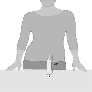 MoYo Natural Labs 4 oz Travel Bottles, Empty Travel Containers with Flip Caps, BPA Free HDPE Plastic Squeezable Toiletry/Cosmetic Bottles (Neck 20-410) (Pack of 6, HDPE Translucent White)