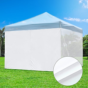 10x10ft EZ Canopy Gazebo Side Wall/White