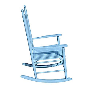 Aoyom Relax in Style with Our Beautifully Designed Rocker Chair - Perfect for Balconies, Porches, and More (Blue)