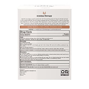 Aveeno Baby Eczema Therapy Soothing Bath Treatment for Relief of Dry, Itchy & Irritated Skin,Made with Natural Colloidal Oatmeal, Fragrance-Paraben-, Steroid- & Tear-Free, 10 ct ( Packaging May Vary )