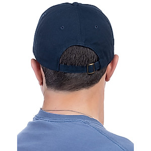 Ann Arbor T-shirt Co. Italian American Flag Hat - Italy USA Friendship, Italiano Italia America Baseball Dad Hat for Men Women - (Navy)