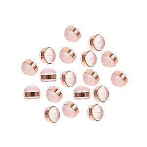 VILLCASE 90 pcs Hamburger earplugs Clear Earrings Secure Earring Backs Earrings Back Clip Safety Earring Backs Jewelry Earring Stoppers Ear Plugs Silicone Jacket Perforation Silica Gel