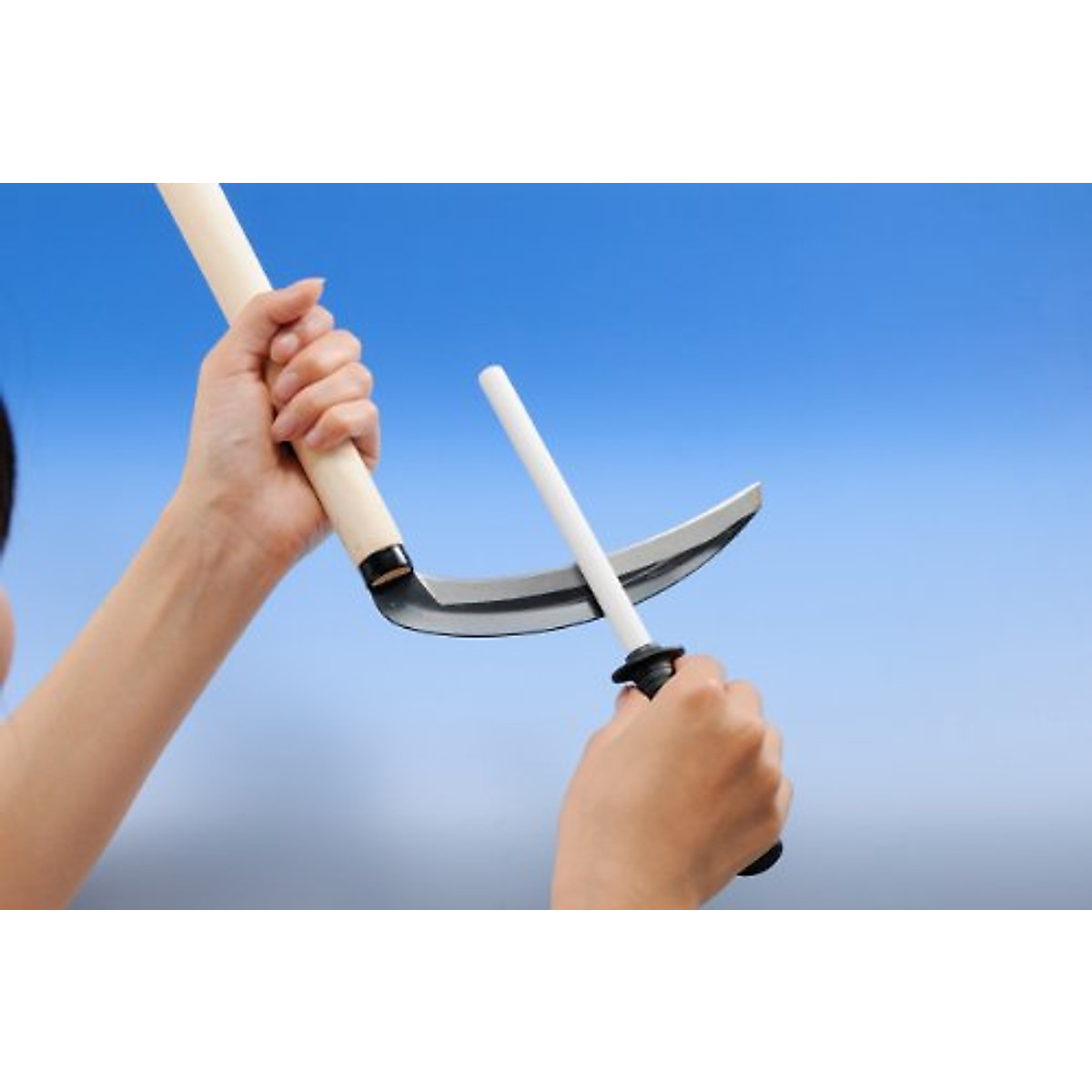 Kyocera Ceramic Sharpener, Knife Sharpener, Manual Knife Sharpener (Stainless Steel, Titanium, Steel), For Gardening, Cutlery, Scissors, Sickle, Fine Ceramic Whetstone, Sharpener CS-10-N