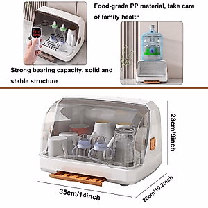 RUNLAIKEJI Baby Bottle Drying Rack, Portable Bottle Drying Rack, Space Saving Drying Rack for Baby Bottles, Baby Drying Rack with Cover, Baby Bottle Rack Storage, Drying Rack Baby Bottle