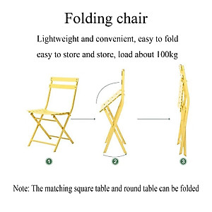 Zmyyone Dining Table and Chairs for 4,Patio Table and Chairs Set，Bistro Set,Suitable for Outdoor Activities on The Balcony,Beach,Grass,Picnic,13 Styles to Choose from (Color : G)