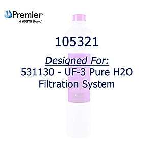 Watts Premier WP105321 UF-3 Membrane Filter Refill, 1 Pack, Plain