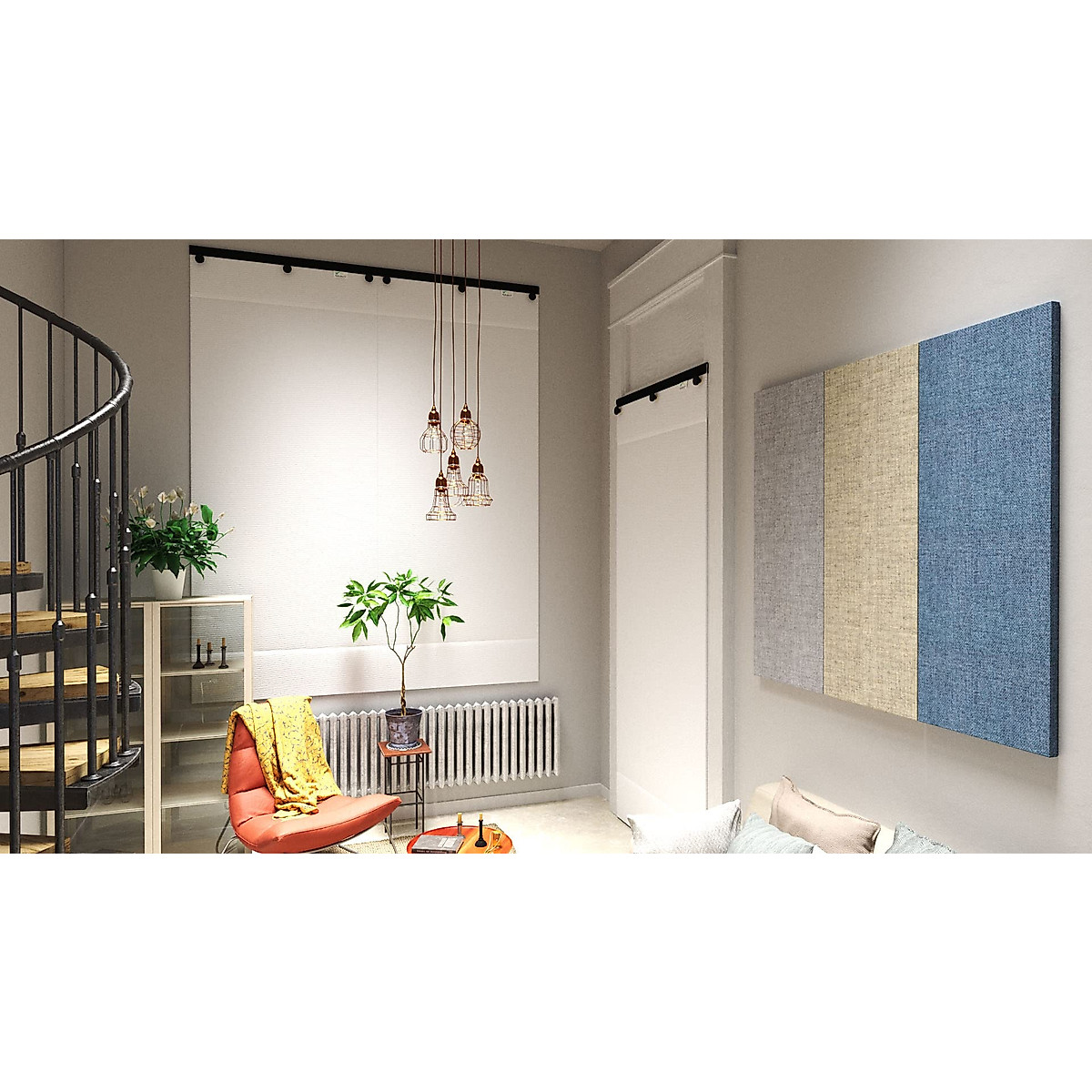 Audimute isolé Sound Barrier and Sound Absorption Sheet | MLV Sound Blocker - Block Sound | Soundproofing Sheet - Sound Blanket - Reduce Noise - Acoustic Foam Alternative | - (White)