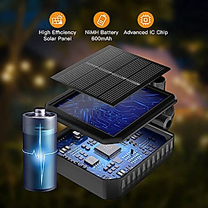 CRILEAL 8LED Solar Powered Firefly Lights,Solar Lights Outdoor Waterproof,Starburst Swaying Solar Firefly Lights, Firefly Garden Lights for Path Landscape Outdoor Decorative Lights White Warm 4Pack