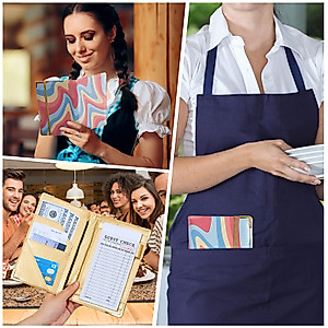 Waitress Book, Server Books for Waitress with Zipper Pocket Cute Serving Waiter Book for Waitress Notepad with Money Pocket and Zipper