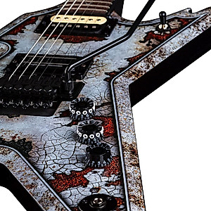 Dean Razorback Rust Electric Guitar with Case Custom Graphic, RZR RUST