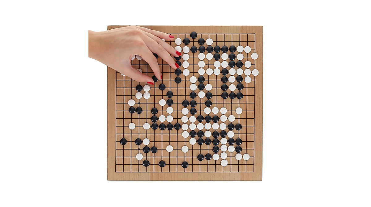 Go Game Set - 12" Classic Board for Strategy Fun