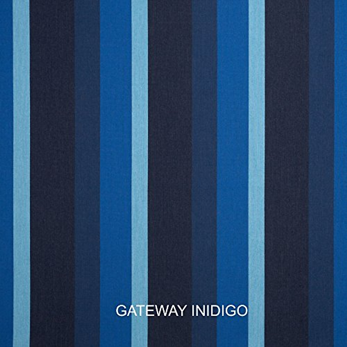 Mozaic AMPS116908 Indoor Outdoor Sunbrella Square Pillows, Set of 2 16 x 16 Blue Stripes