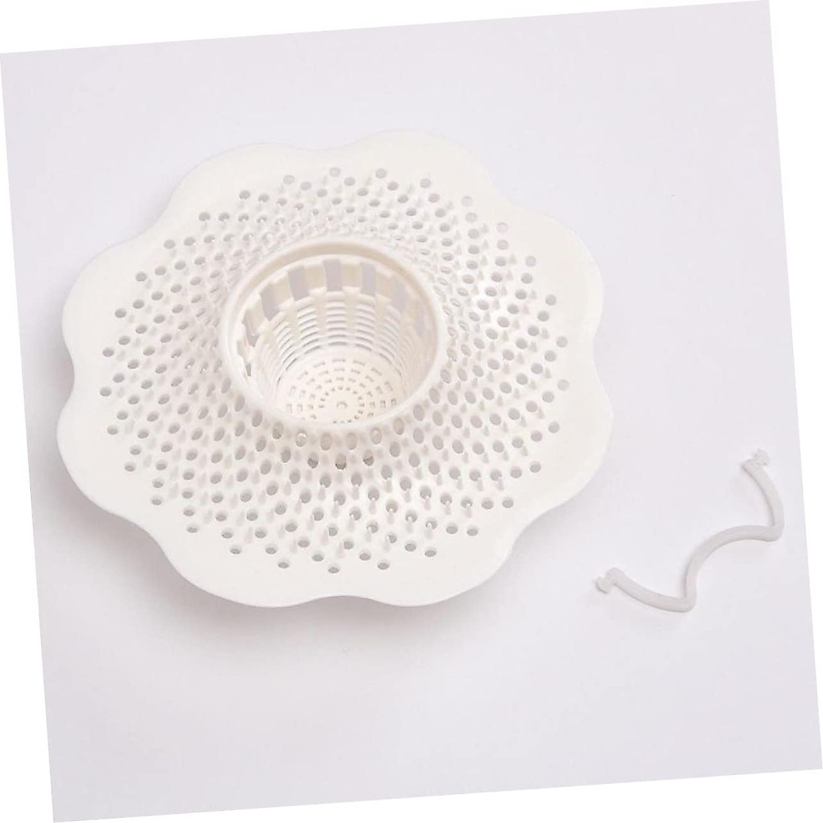 3pcs White Black Sink Strainer Drain Sink Cover Bathroom Bathtub Stopper Faucet Filter Drain Cover Laundry Sink Strainer Sliding Tray for Coffee Maker Toilet Vegetable Leaves