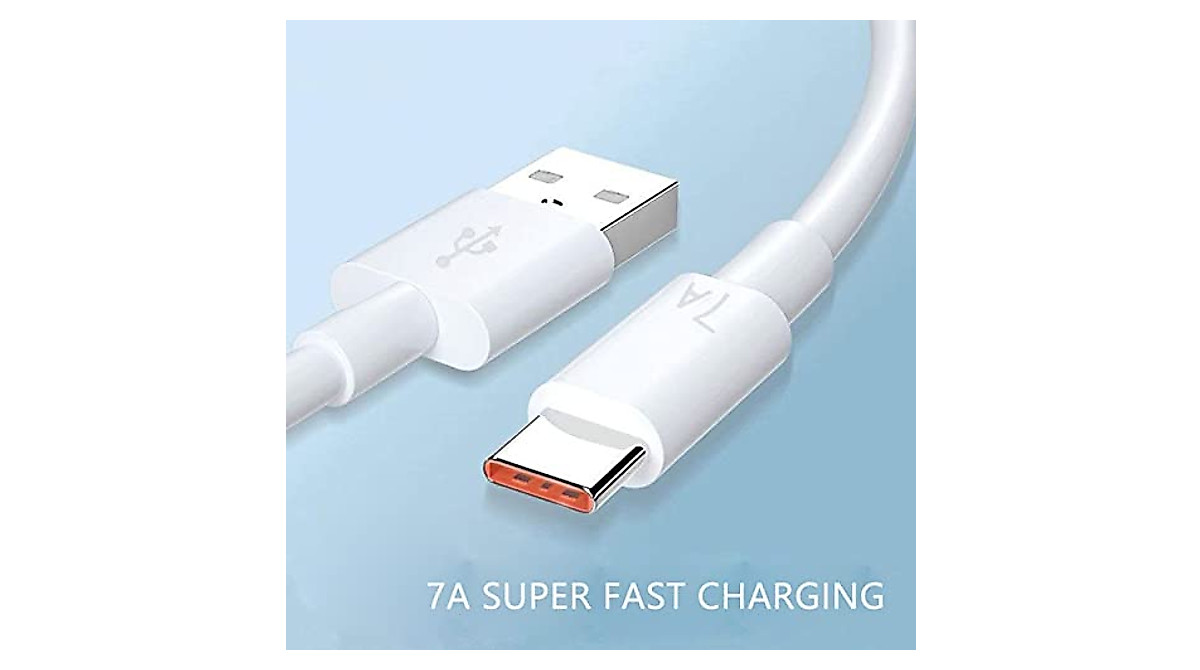 Headphone Cord Extender Coil 7A 100W Type C USB Cable Super Fast Charge ...