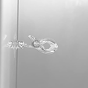 4 Pack - Suction Cup Holder Clip for Plants, Decor, Eucalyptus & Herbs - Hold Plants & Essential Oil Herbs in Place on Glass & Shower Artificial Eucalyptus Garland, Leaves, Vines, Home Decor