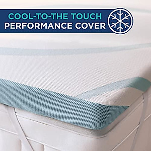 Tempur-Pedic TEMPUR-Adapt + Cooling 3-Inch California King Mattress Topper Medium Luxury Premium Foam, Washable Cover, Medium Cooling Topper,White