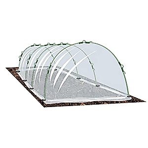Mini Greenhouse Tunnel Greenhouses for Outdoors, Green House Hoops Small Greenhouse Kits to Build, Green Houses for Outside Greenhouse Cover Garden Hoops Raised Beds