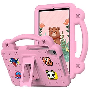 YRH for TCL Tab 8le Tablet Case 8.0 inch, Kids EVA Cover with Stand Handle, for TCL Tab 8 LE (9137w)/WiFi (9132X)/Plus(9138s)/SE(6048E)/8V, Pink