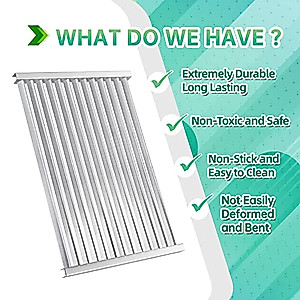 Folocy Grill Grates Replacement for Weber Spirit Grill Grates Grill Parts, for Weber Spirit E-310, E-320, S-310, S-320, Weber Genesis Silver B/C, Genesis Gold B/C, Genesis Platinum B/C, Genesis 1000