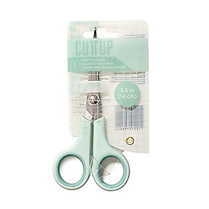 American Crafts Cut Up Scissors, Extra-Fine Tip Gold Mint, 5"