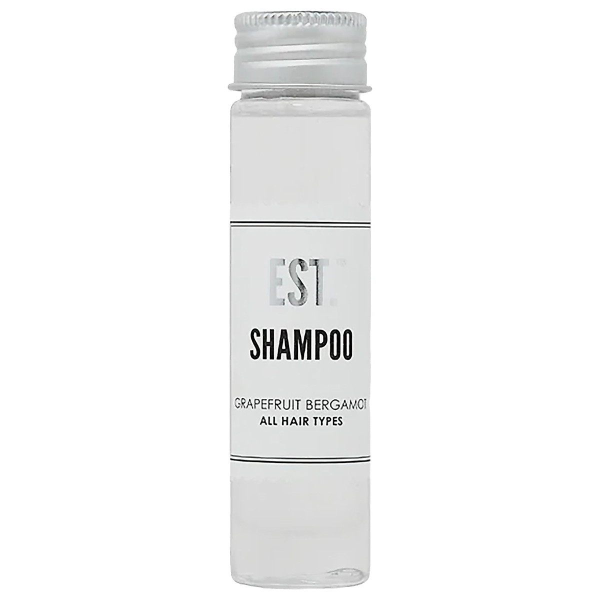 World Amenities EST. Shampoo with Grapefruit-Bergamot fragrance, Biodegradable/Recyclable Bottle with Screw Top, 1.41oz / 40ml, Pack of 48