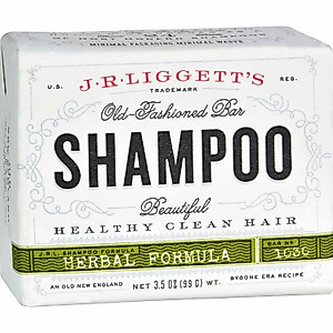 J·R·LIGGETT'S All-Natural Shampoo Bar, Herbal Formula - Supports Strong and Healthy Hair - Nourish Follicles with Antioxidants and Vitamins - Detergent and Sulfate-Free, Set of 3, 3.5 Ounce Bar