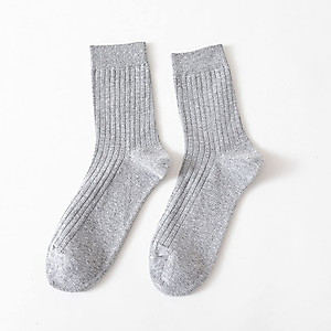 Hidden Piece Men's Classic Casual Cotton Socks - 5 Pairs in Black, White, Dark Grey, Light Grey, Brown (CMAXISNCS15)