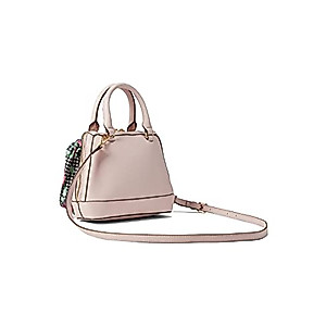 Anne Klein Mini top Handle crosbbody, Petal Pink/Floral HoundstoothScarf