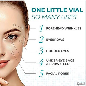 Instantly Ageless Facelift in A Box - Instant Eye Bag Remover Puffiness -1 Box of 25 Vials with Free Quest Skincare Jade Roller for Face- Instant Under Eye Bags Remover - Instant Wrinkle Remover