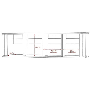 White Wall Mounted Desk Hutch