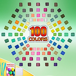 ESSENSON Air Dry Clay 100 Colors, Modeling Clay for Kids, DIY Molding Magic Clay, Gift for Kids
