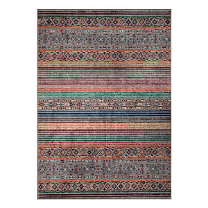 Keen Home Design Machine Washable Area Rugs with Non-Slip Backing, Ideal for Hallway, Living Room, Bedroom, Kitchen and Laundry Room, Vintage Moroccan and Low Pile Rug (3' x 5')