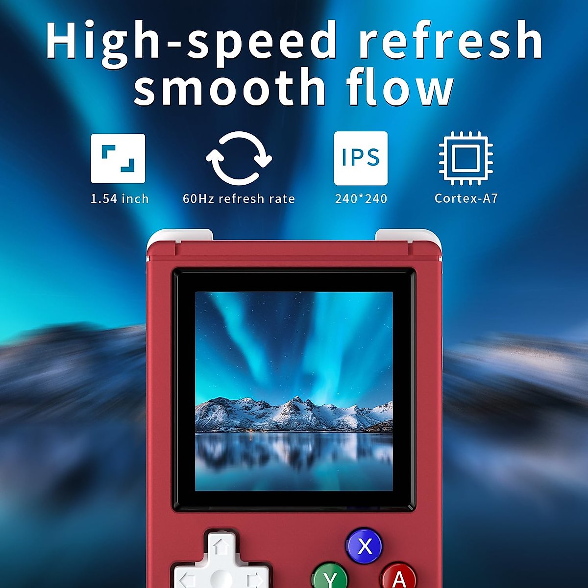 RG Nano Pocket Mini Video Handheld Game Console Keychain 1.54" IPS Screen Aluminum Alloy Game Player Linux System 64G TF Card Preload 5360 Classic Games 1050mAh Battery Hi-fi Speaker
