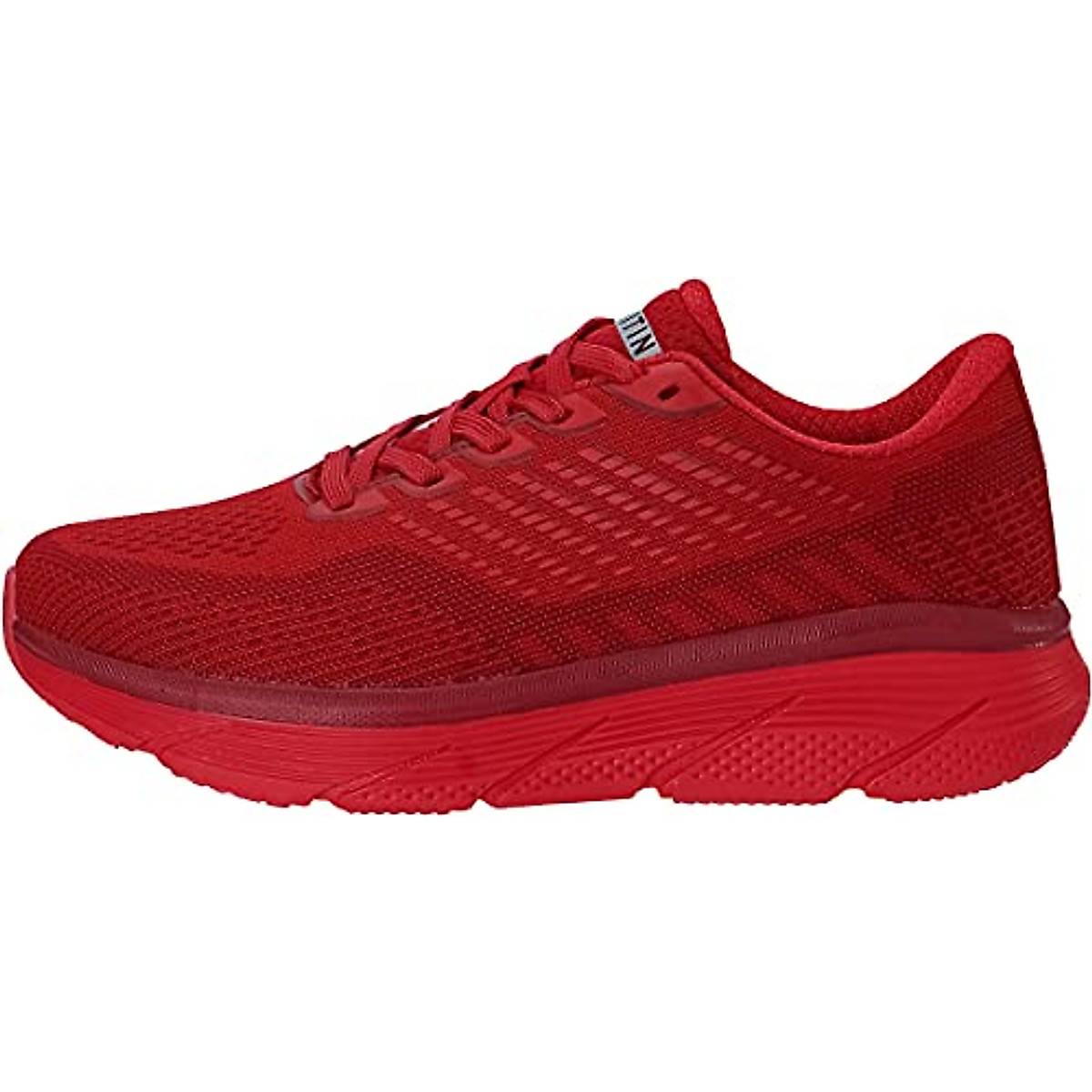 WHITIN Men’s Running Fitness Workout Shoes Sports Gym Size 13 Breathable Road Midsole Platform Sneakers Trail Tennis Man Max Cushion Rebound Red 47