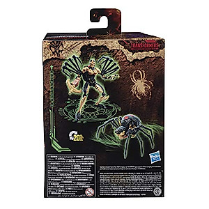 Transformers Toys Generations War for Cybertron: Kingdom Deluxe WFC-K5 Blackarachnia Action Figure - Kids Ages 8 and Up, 5.5-inch