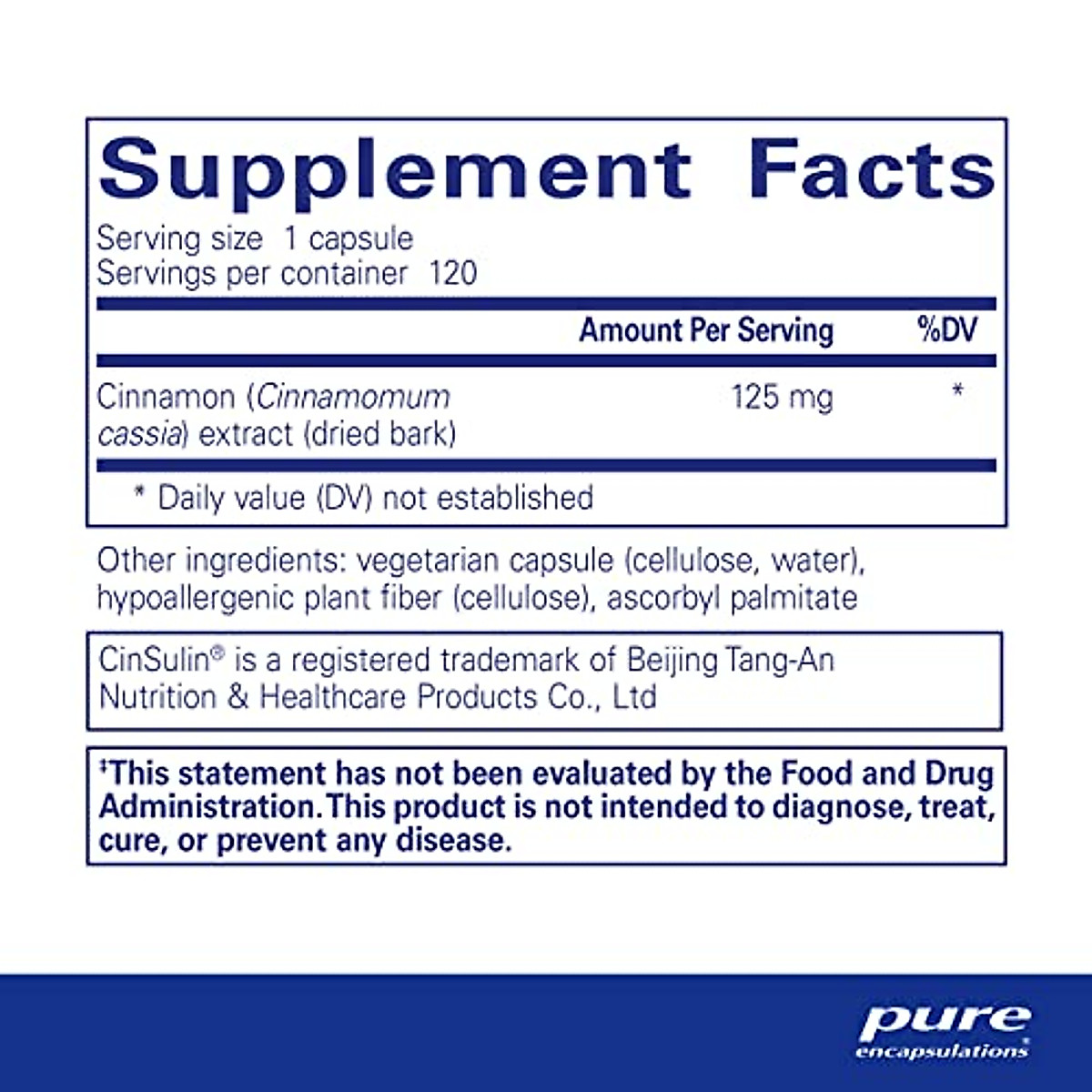 Pure Encapsulations Cinnamon WS | Patented Water-Soluble Extract for Healthy Carbohydrate Metabolism | 120 Capsules