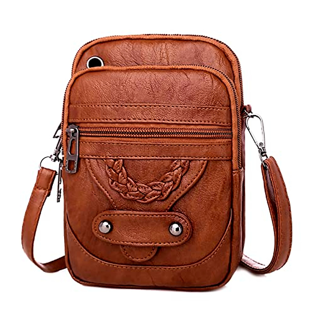 Small Crossbody Bags For Women Phone Wallet Women Small Crossbody Bag Phone Purse Ladies Tan Crossbody Bags For Women(Brown,One Size)