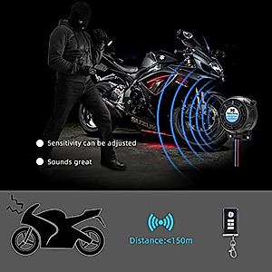 Rupse Motorcycle Wireless Alarm System Bicycle Car Anti Theft Security Burglar Double Remote Control Warner Horn Adjustable Sensitivity