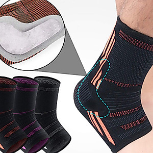 EXCEART 1PC Silicone Ankle Brace Ankle Sleeve Ankle Protector Ankle Guard Brace Plantar Socks Ankle Braces for Men Ankle Support for Running Cover Sole of Foot Man