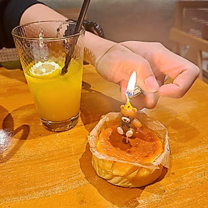 5 Pcs Cute Bear Birthday Candles, Mini Teddy Bear with Hat Cake Cupcake Topper Candle for Birthday Baby Shower Wedding Party Supplies