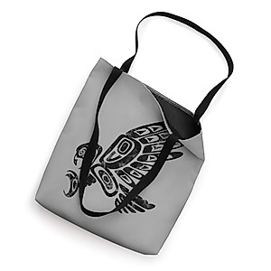 Falcon Abstract Haida Art Pacific Northwest Coast Bird Tote Bag