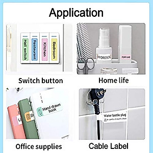 XXXDXDP Multifunction Thermal Label Printer Mini Portable Pocket Thermal Printer for Mobile Phone Home Use Office (Color : Black)