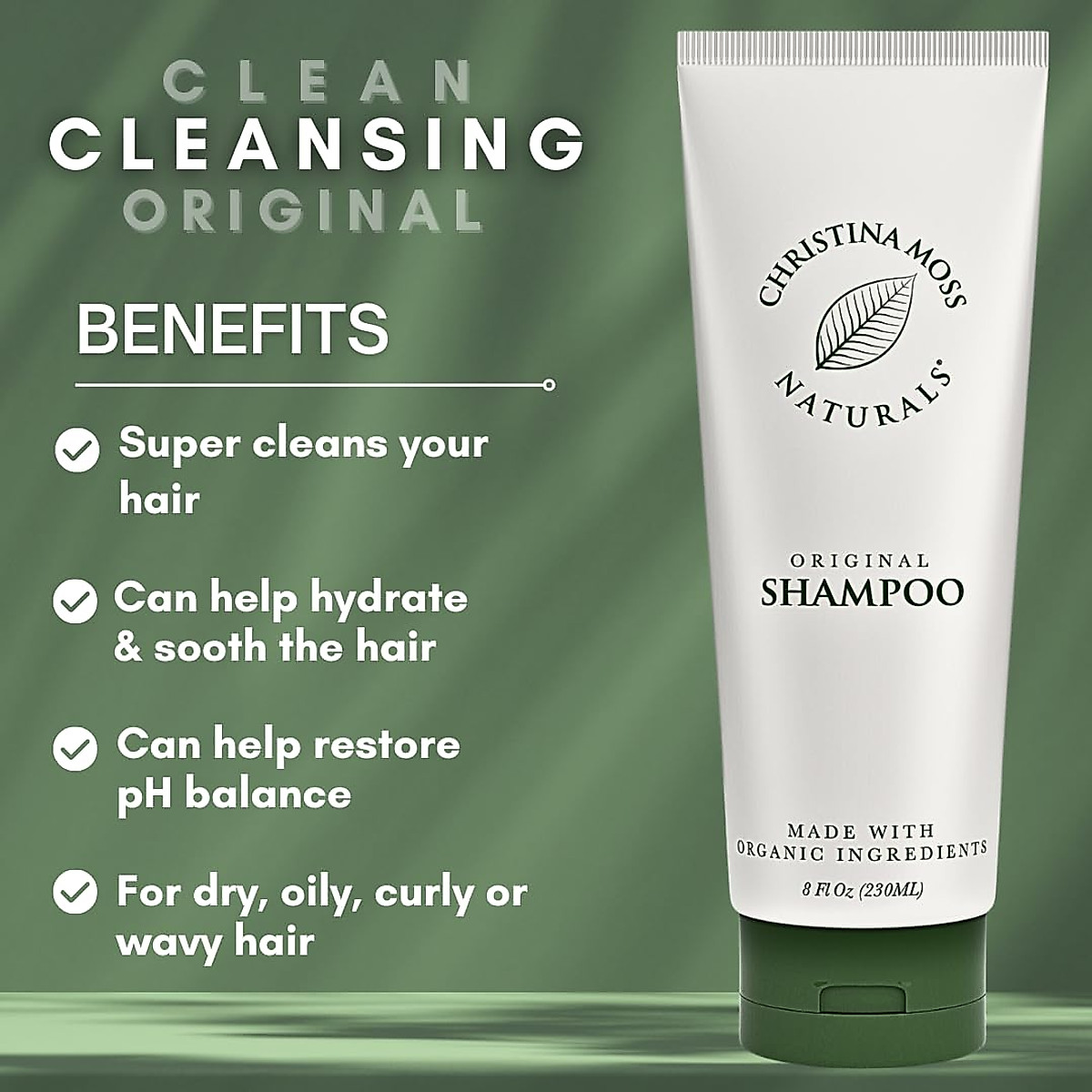 Clarifying Shampoo with Rosemary, Coconut Oil and Aloe Vera for A True Clean, Sulfate Free, Shampoo for Oily, Dry or Curly Hair, for Women and Men
