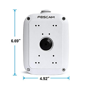 Foscam FAB28H Stainless Steel Waterproof Junction Box for SD4 SD4H HT2 SD2X WiFi IP Surveillance Camera, White