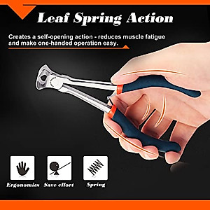 SPEEDWOX End Nippers Long Reach 5-1/2 Inch Mini End Cutting Pliers End Cutters Fine Precision Professional Wire Cutter for Jewelry Making Carpenter Construction Tools Nail Remover Mini Nippers