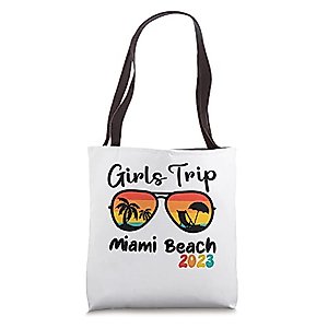Miami Beach Girl's Trip 2023 Weekend Trip Vacation Travel Tote Bag
