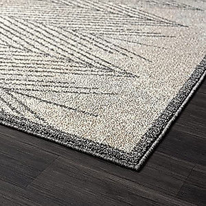 LUXE WEAVERS Gray 4x6 Geometric Area Rug