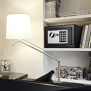 Yuanshikj Electronic Deluxe Digital Security Safe Box Key Keypad Lock Home Office Hotel Business Jewelry Gun Cash Use Storage money (Black 1)