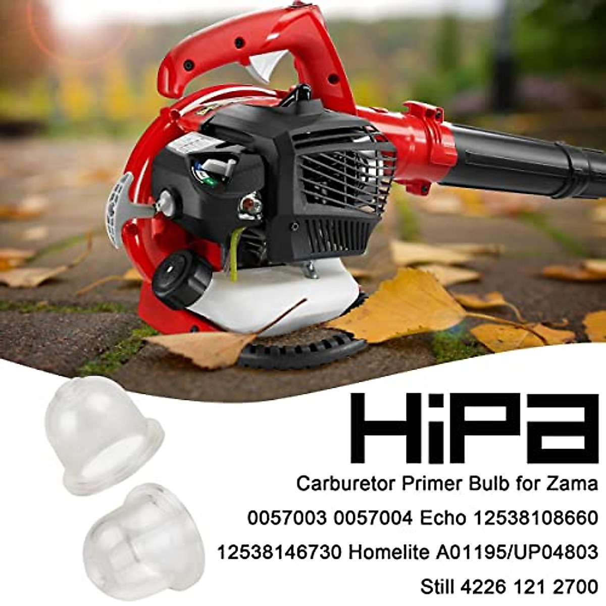 Hipa Carburetor Primer Bulb for Zama 0057003 0057004 Echo 12538108660 12538146730 Homelite A01195/UP04803 Still 4226 121 2700